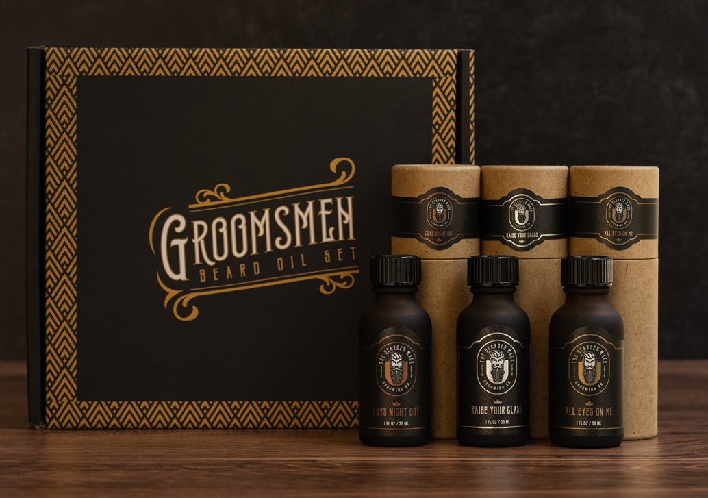 Groomsmen Beard Oil Set – The Bearded Mack Grooming CO.